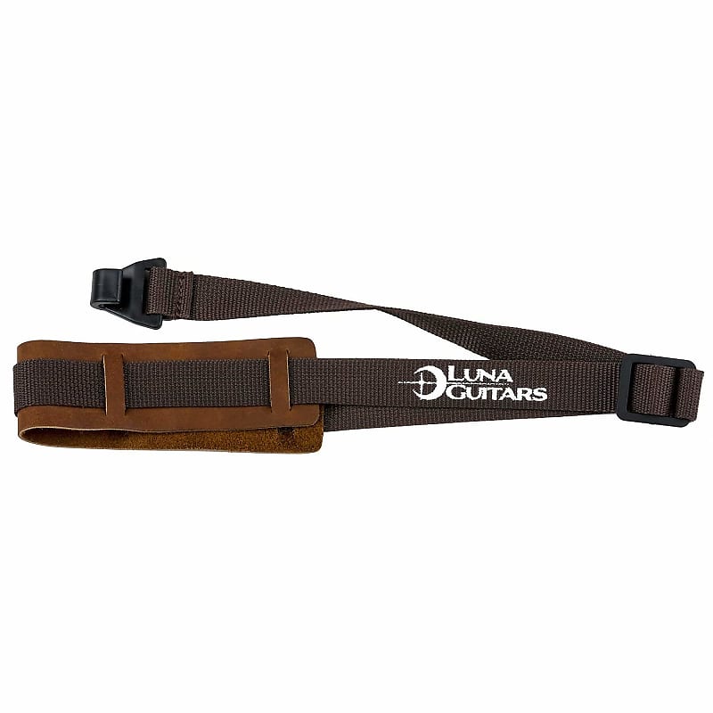 Luna Ukulele Strap UK2 Leather Brown | Reverb