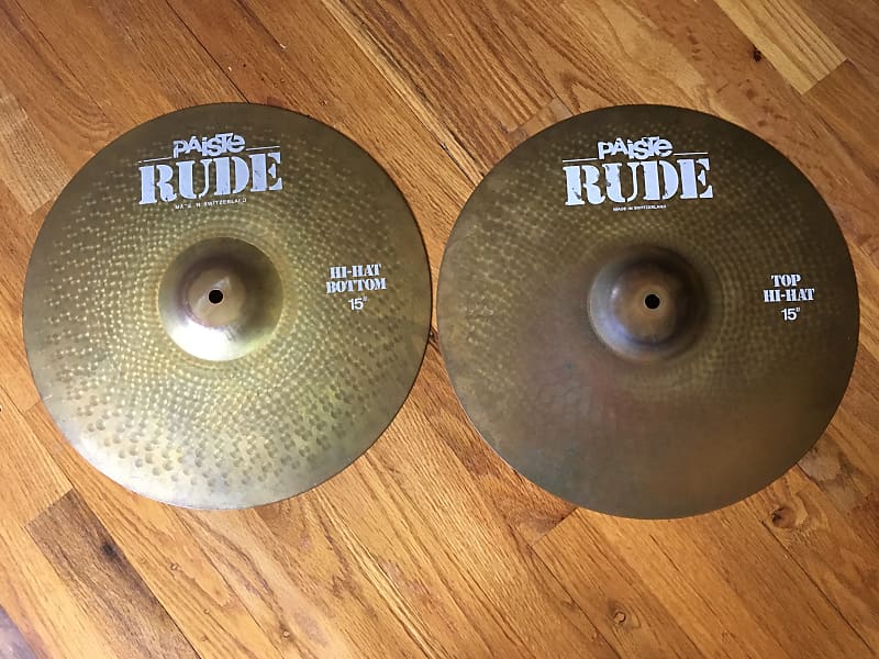 Paiste Rude 15” Hi hats 1985/86 | Reverb