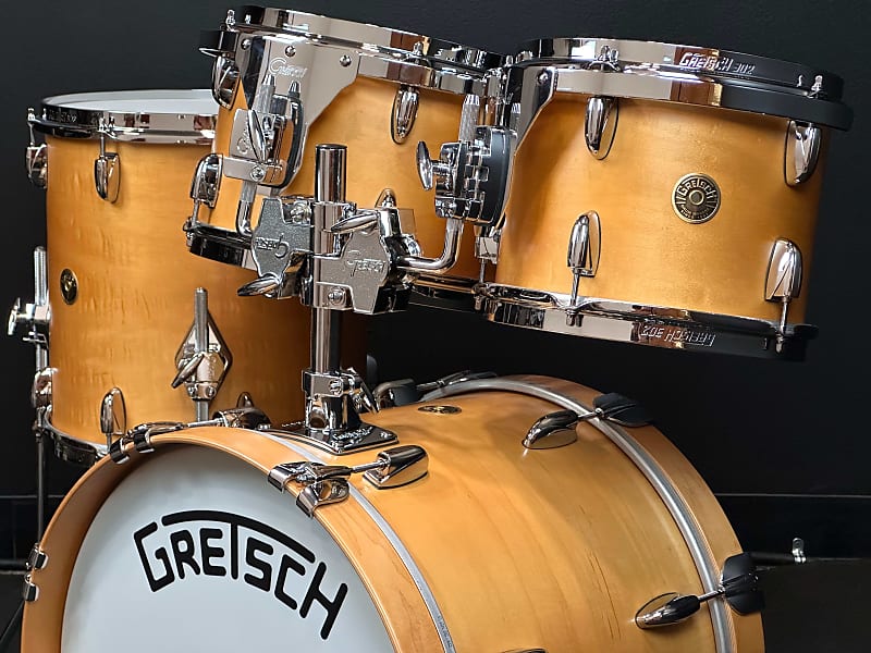 Gretsch 18/10/12/14" Broadkaster Drum Set - Satin Millennium | Reverb