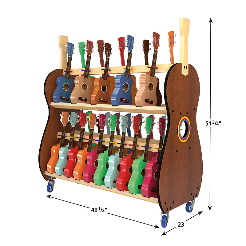 The Band Room Mobile 30-Soprano Ukulele Rack BRUS30 | Reverb