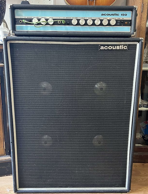 Vintage 1970's Acoustic Control Corporation 150 Head & 4x12 | Reverb