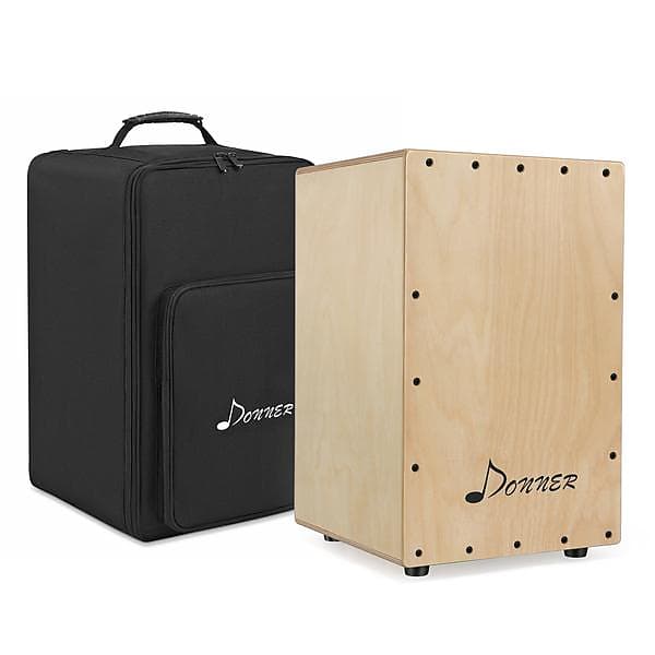 Percussion Full Size Birchwood String Cajon Natural with Gig | Reverb