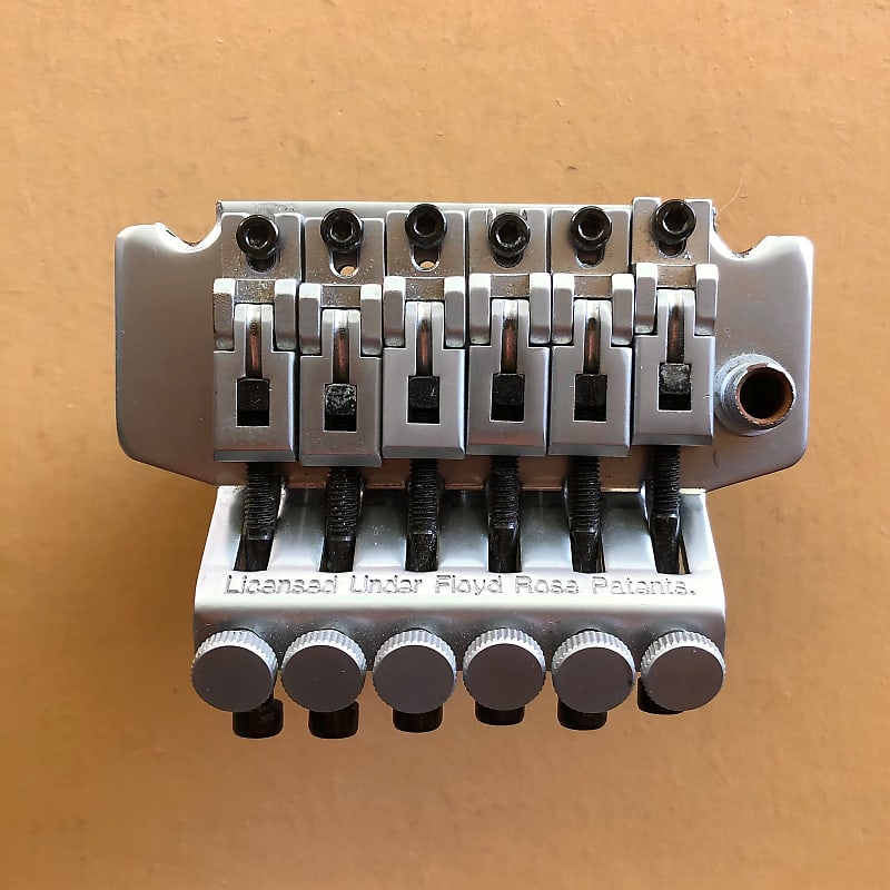 Licensed Floyd Rose Locking Tremolo Bridge Matte Chrome | Reverb