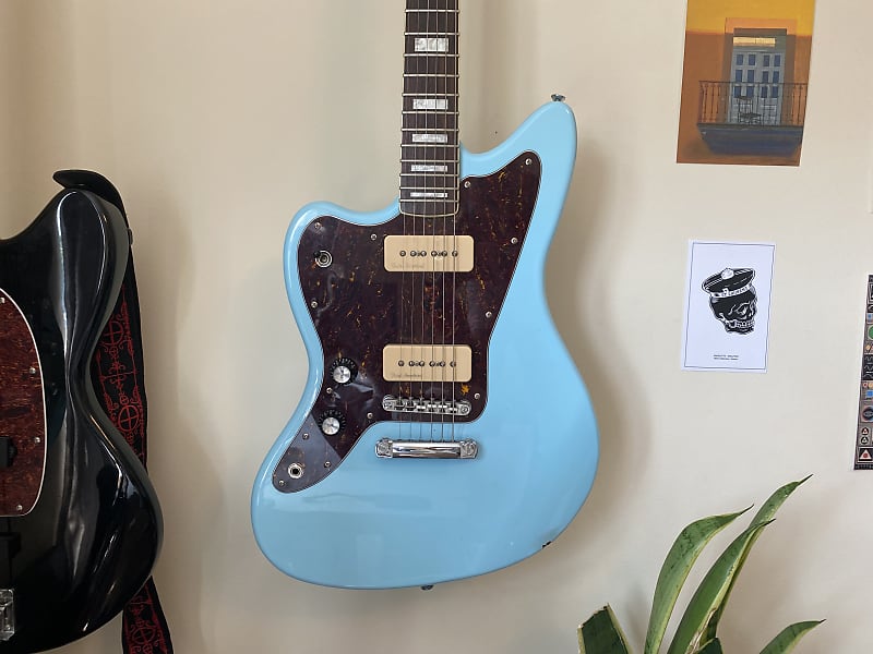 Left Handed PureSalem Woodsoul - Light Blue w/Original Case | Reverb