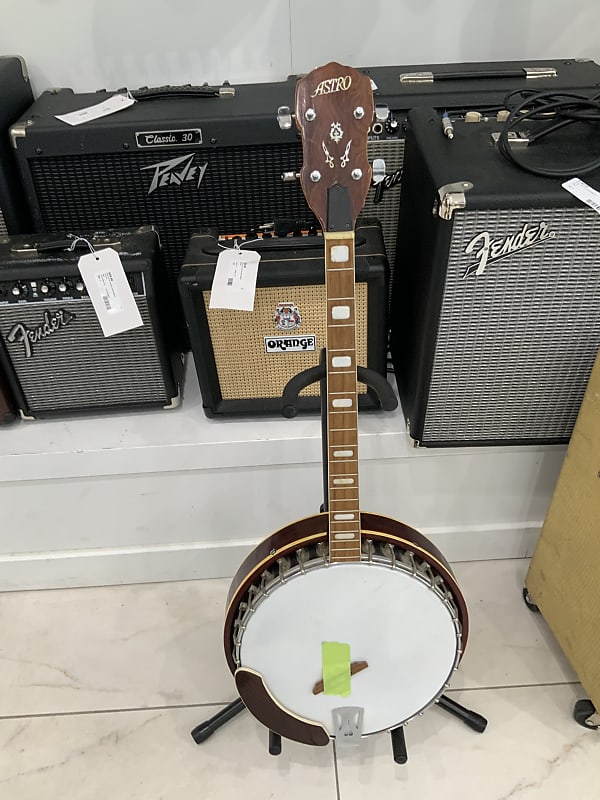 Astro Banjo 4 string 1960’s - Brown | Reverb