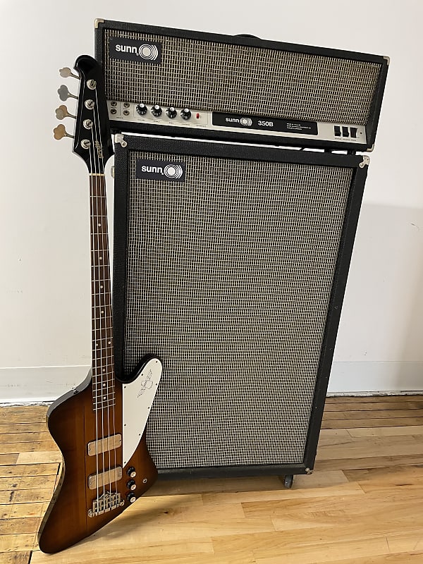 Vintage 1972 Sunn 350B 2000S Bass Tube Amp w/ Matching 415 | Reverb