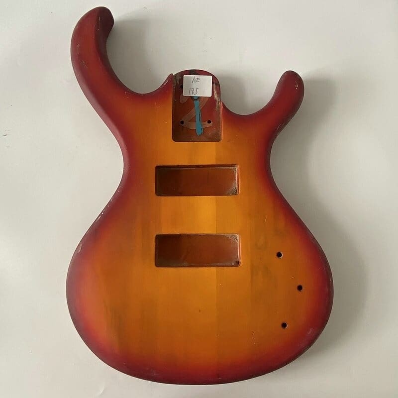 Sunburst Finish 4 String Bass Double Cutaway Body | Reverb UK