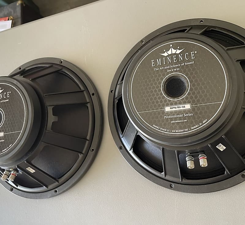 Pair of Eminence KAPPA PRO-15A 15" Pro Audio Speakers | Reverb