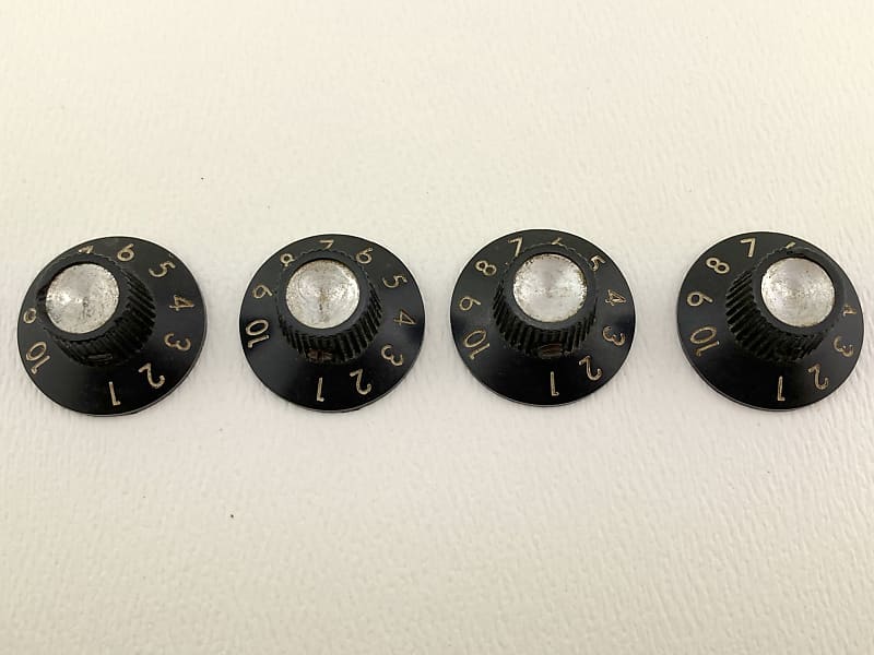 Vintage Fender Amplifier Knobs w/Set Screws Set of 4 '70s - | Reverb