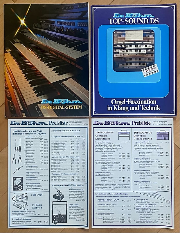 Two 1980 Dr. Bohm German Build It Yourself Electronic Organ | Reverb