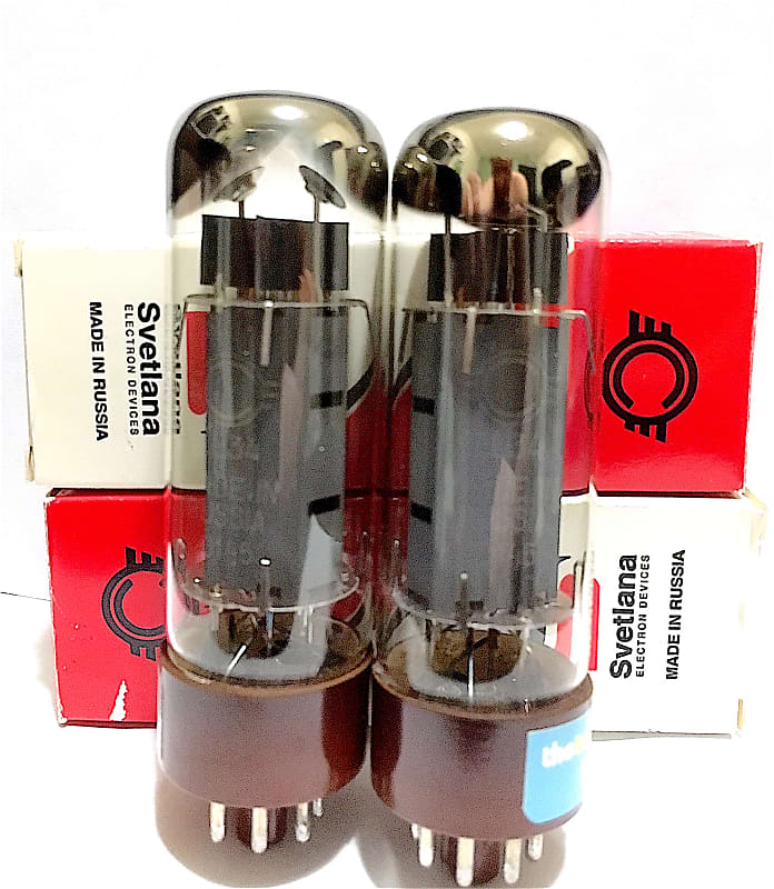 NOS Matched PAIR EL34 REAL Winged =C= Svetlana Tubes NEW NIB | Reverb