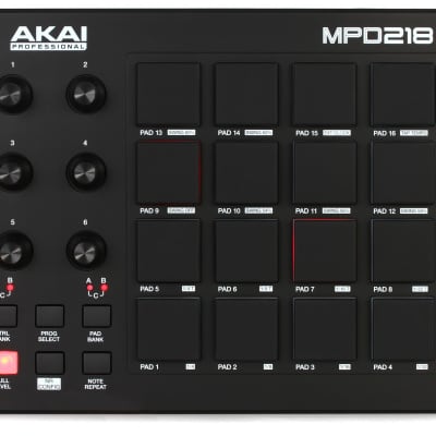 Akai Professional MPD218 16-Pad MIDI Pad Controller Bundle | Reverb
