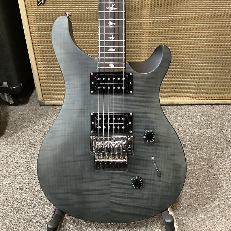 2019 PRS SE Custom 24 Black, Made In Korea, Floyd Rose | Reverb