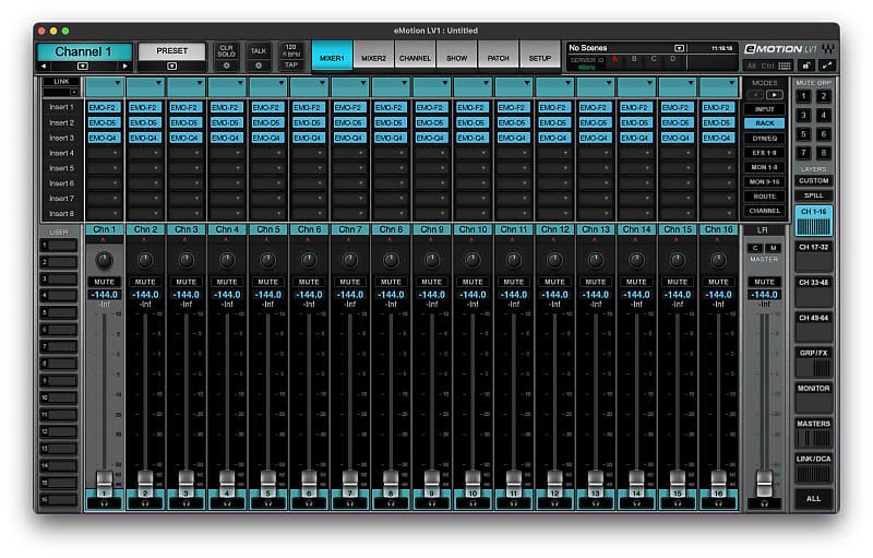 Waves eMotion LV1 16-Channel *LICENSE TRANSFER* | Reverb