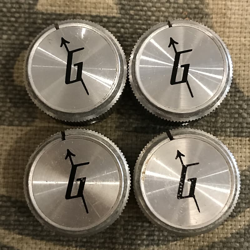 Vintage 1960's Gretsch Silver G Arrow Guitar Knobs Set of | Reverb