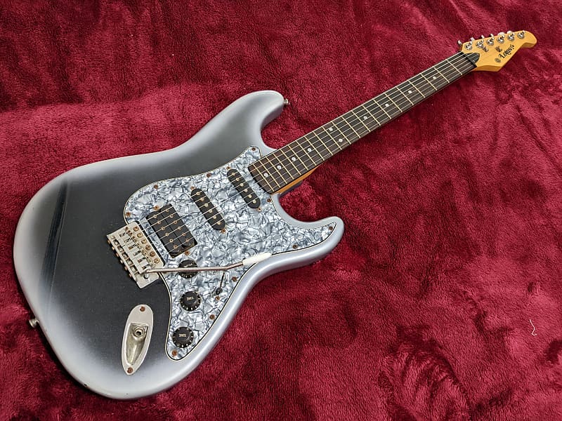 Lotus Strat Copy 80s Silverburst - HSS - Free Shipping | Reverb