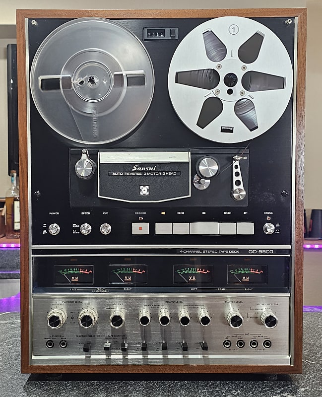 Sansui QD-5500 4-Channel Reel To Reel Beyond Excellent | Reverb