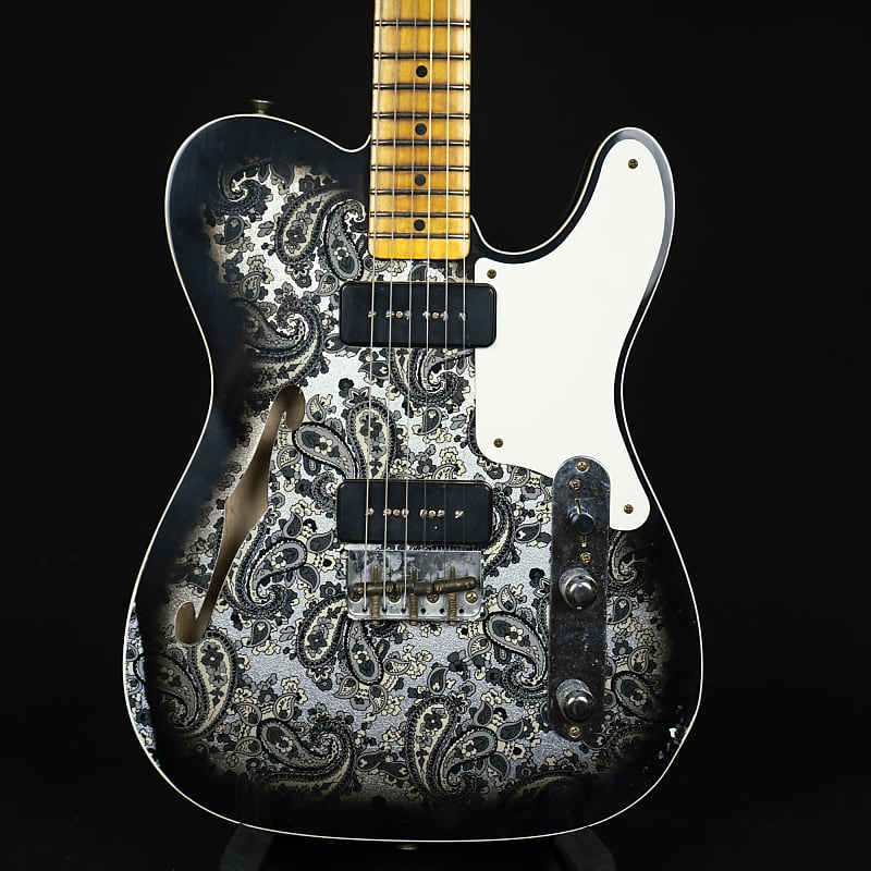 Fender Custom Shop Ltd Dual P90 Black Paisley Telecaster | Reverb