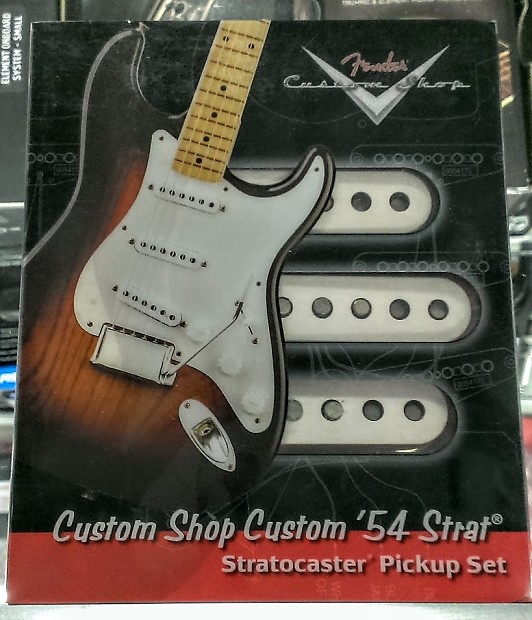 Fender Custom shop 54 strat pickup set white fits | Reverb