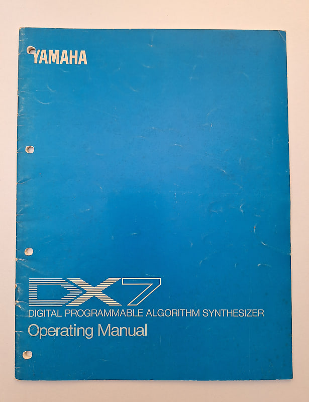 Yamaha DX7 Operating Manual | Reverb Australia