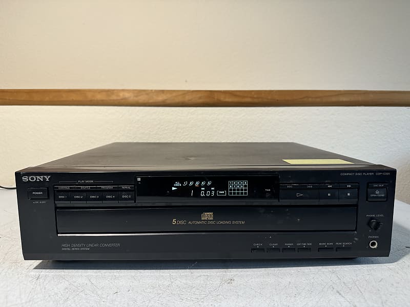 Sony CDP-C325 CD Changer 5 Compact Disc Player HiFi Stereo | Reverb