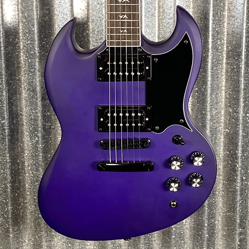 Westcreek Racer Offset SG Purple Satin Solid Body Guitar | Reverb