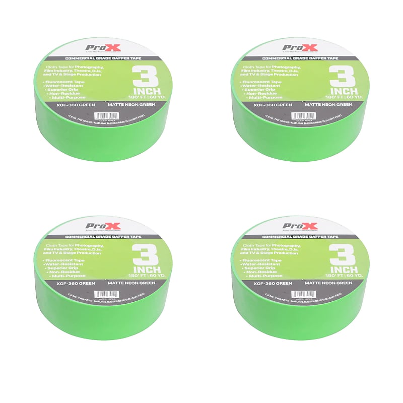 4 PROX Gaffer Tape 3" 60 Yds Commercial Grade Non-Residue - | Reverb