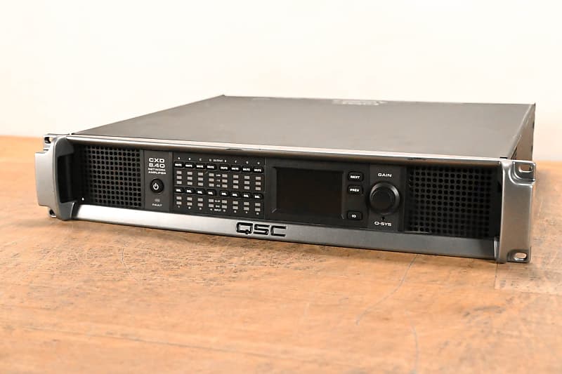 QSC CXD8.4Q 8-Channel, 4000W Network Amplifier with Mic/Line | Reverb