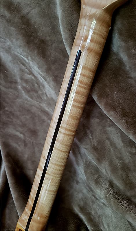 USA made.1 piece, clear roasted flame maple neck to fit a | Reverb