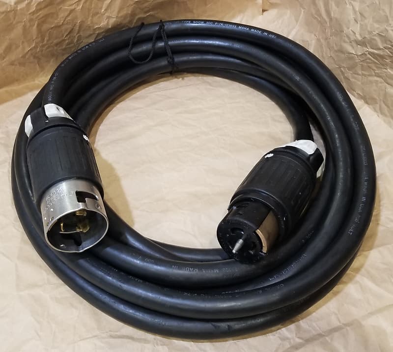 Hubbell CS8364C CS8365C Twist-Lock Power Connectors & 25' | Reverb