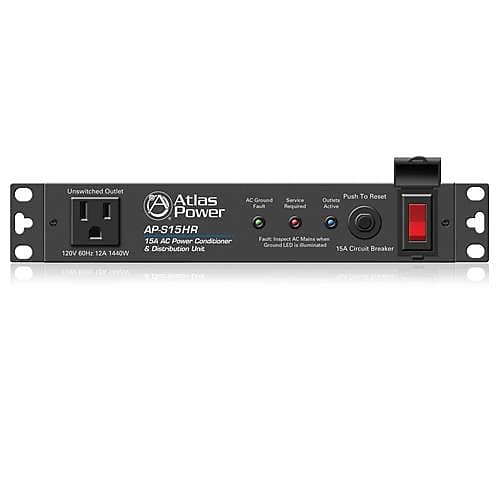 Atlas Sound AP-S15HR 15A Half Width Rack Power Conditioner | Reverb