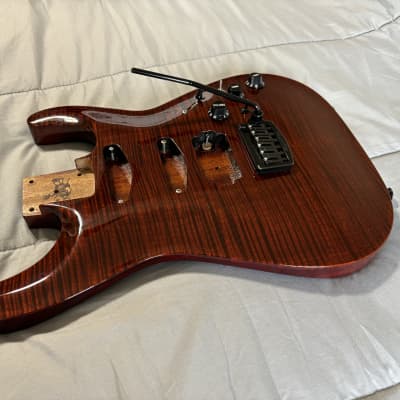 Warmoth Carved Top Soloist Body with Floyd Rose Rail Tail | Reverb