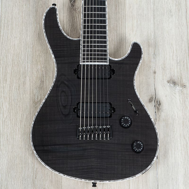 Mayones Regius 8 B28" 8-String Baritone Guitar, 3A Flame | Reverb