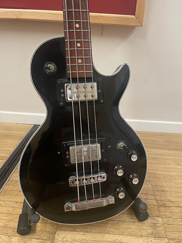 Godwin Crucianelli Les paul bass 70s Black | Reverb