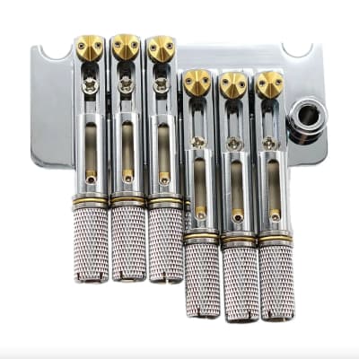 Chrome Fixed Headless Guitar Bridge Tremolo System | Reverb