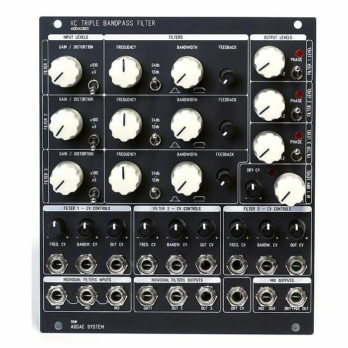 ADDAC System ADDAC603 VC Triple Bandpass Filter Module | Reverb