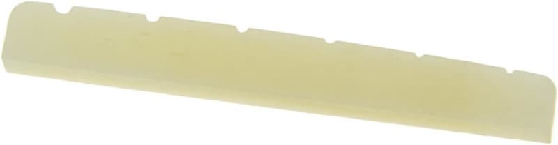 43mm Unbleached Pure Bone Nut Guitar Slotted Bone Nut fits | Reverb