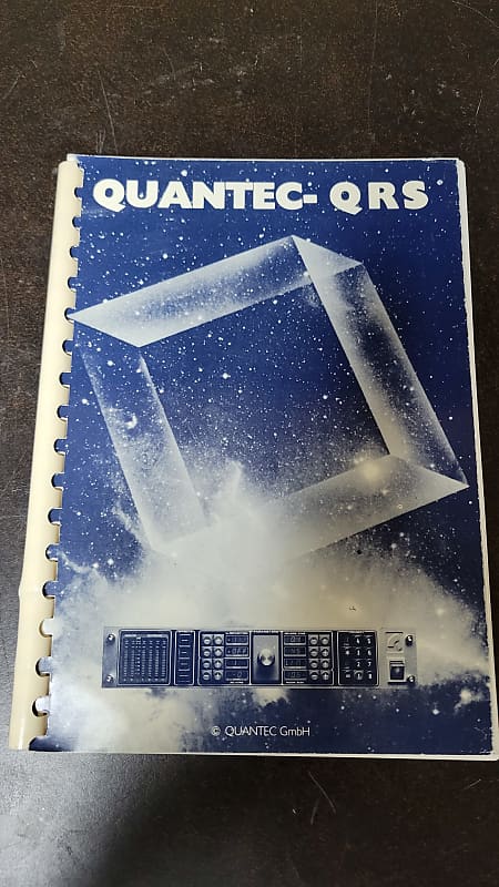 Quantec QRS Operating Instructions Manual 1985 - White/Blue | Reverb