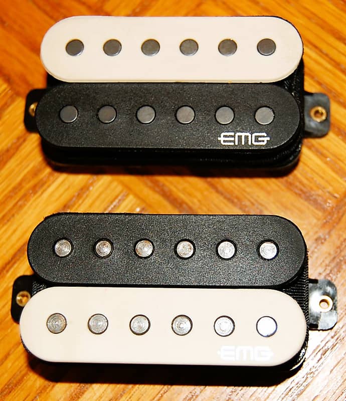 EMG Jim Root Zebra Bridge and Neck Pickups Only | Reverb