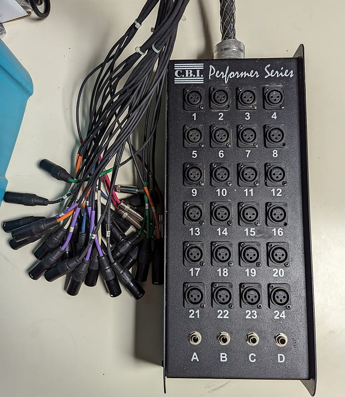 CBI Cables Performer Series 100' 24x4 Stage Snake XLR TRS | Reverb