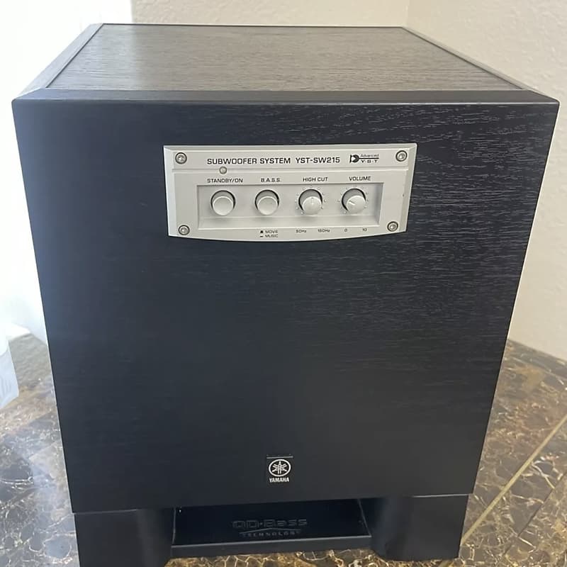 Yamaha 8” Downfiring Powered Subwoofer YST-SW215 Black | Reverb