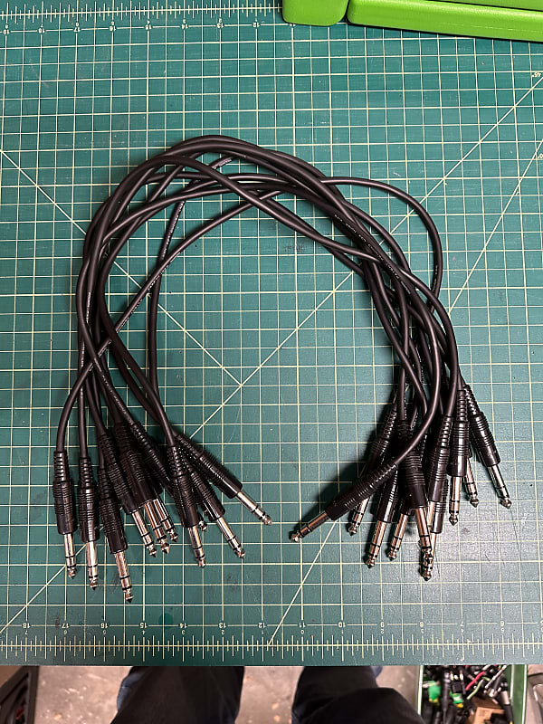 Used Lot of 10x Mogami Pure Patch 1/4” TRS CABLES 18” Long | Reverb