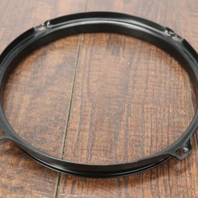 Black 8" 4 Lug Triple Flange Drum Hoop | Reverb