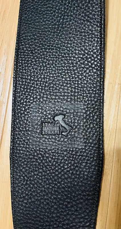 Luxury Guitar Strap : 4 INCH WIDE Black-Black 2024 | Reverb