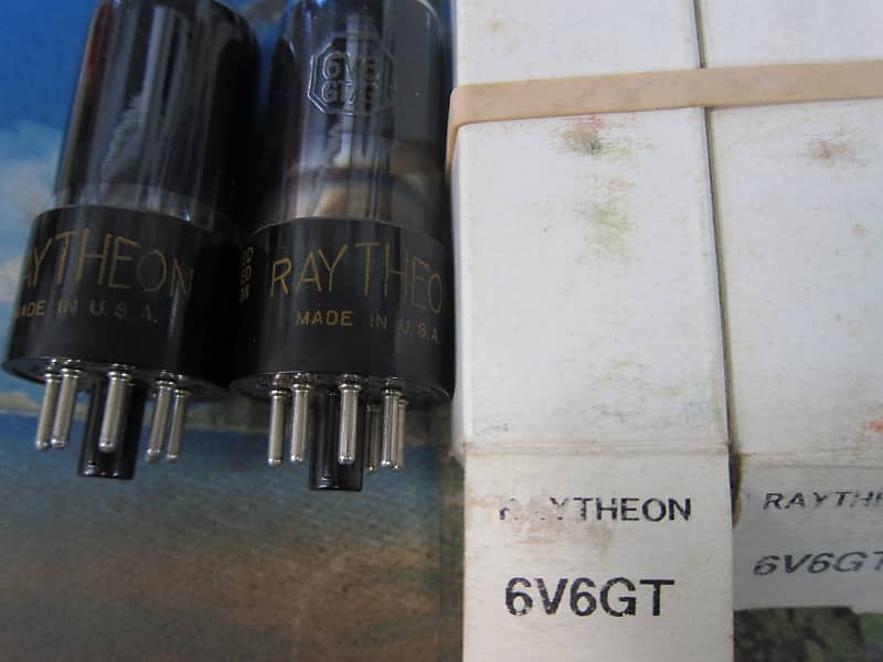 Pr NOS Raytheon 6V6GT Vintage Power Tubes Rare,Boxes, | Reverb