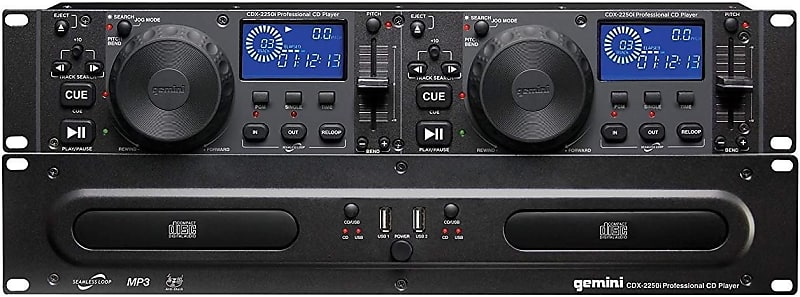 Gemini Sound CDX-2250i Dual Rack Mountable Professional Audio | Reverb