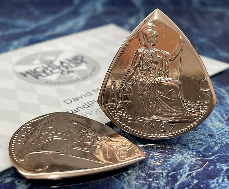 The Highland Plectrum Co. One 1967 Queen Elizabeth Penny | Reverb