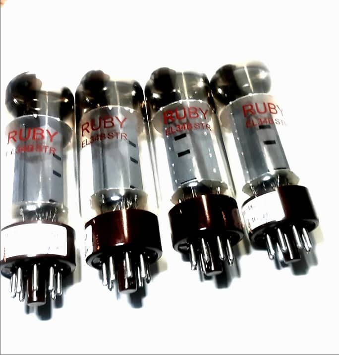Quad of Ruby Tubes EL34/KT77 | Reverb