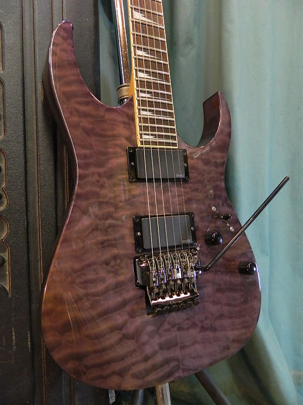 Ibanez RG-320DX QM 2004 Transparent Lavender | Reverb