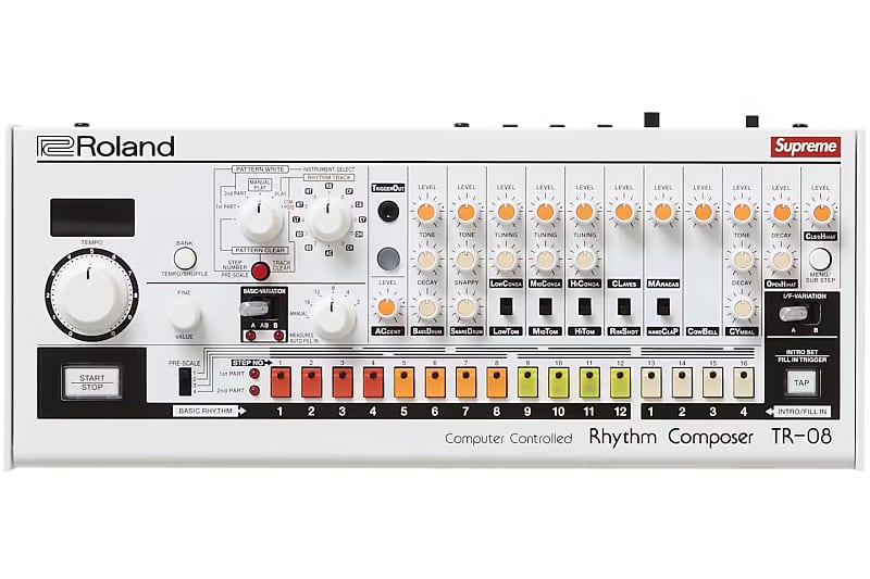 Roland TR-08 Rhythm Composer 2024 - White - Supreme | Reverb Canada